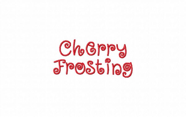 Cherry Frosting Machine Embroidery Font – Embroidery Font Club
