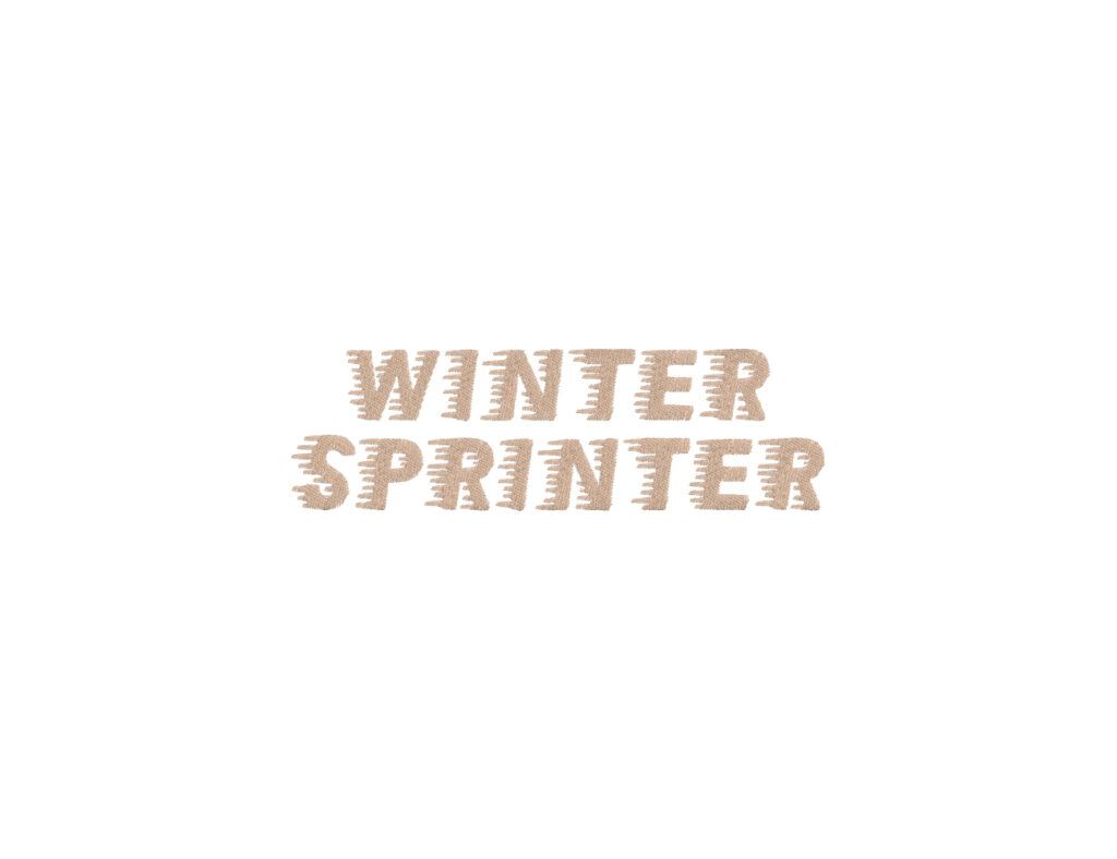 Winter Sprinter Embroidery Font – Embroidery Font Club